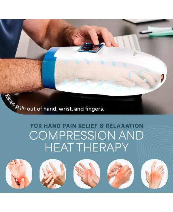 LIFEPRO Hand Massager For Arthritis And Carpal Tunnel Relief - White