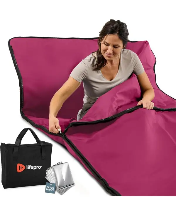 LIFEPRO Far Infrared Sauna Blanket Portable Infrared Sauna For Home Relaxation Sauna Blanket - Purple