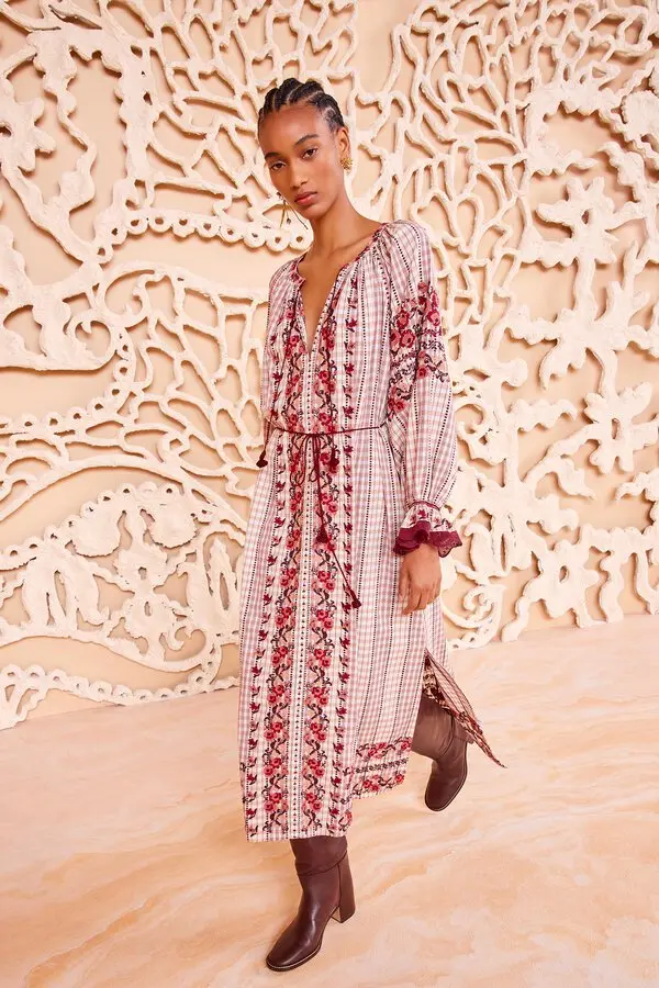 Ulla Johnson Filia Plaid Dress In Madras - 70% Off | Editorialist