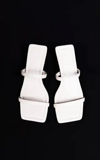 ST. AGNI Fine Strap Kitten Heel Sandals