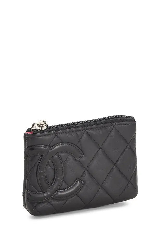 Chanel Quilted Calfskin Cambon Key Pouch