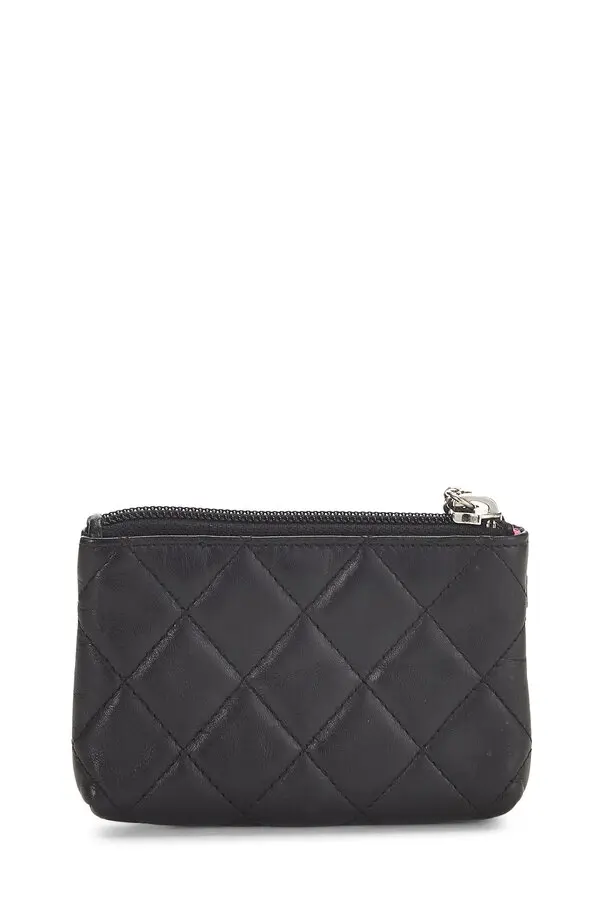 Chanel Quilted Calfskin Cambon Key Pouch
