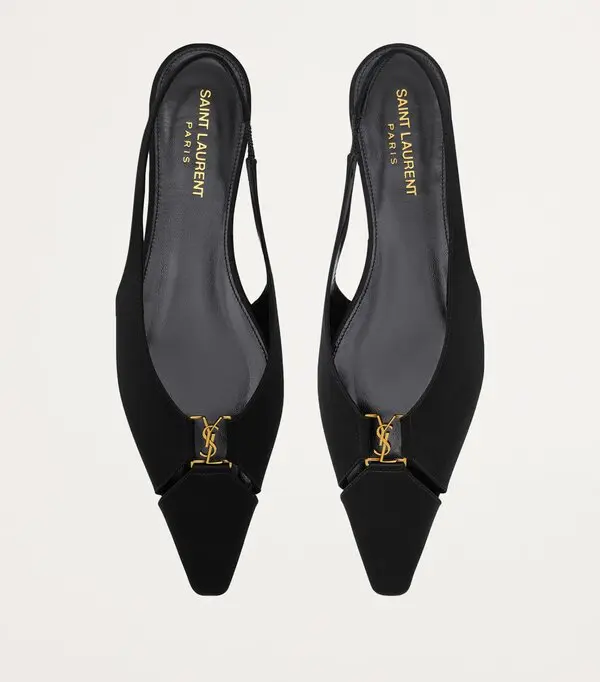 Saint Laurent Babylone Slingback Flats