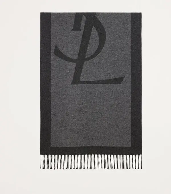 Saint Laurent Silk Logo Scarf