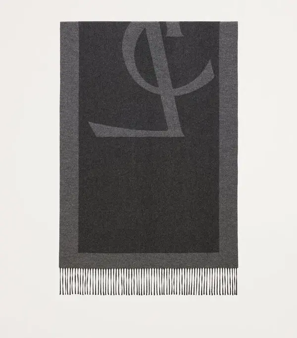 Saint Laurent Silk Logo Scarf