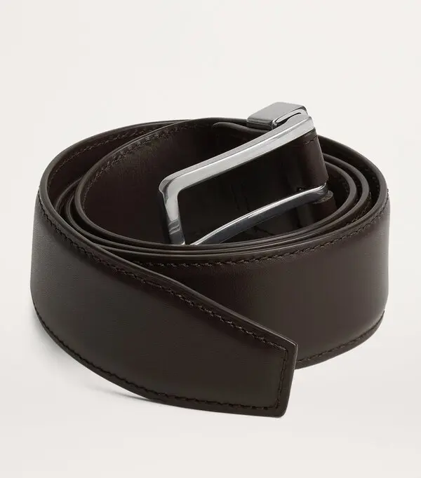 Bottega Veneta Leather Intreccio Loop Belt