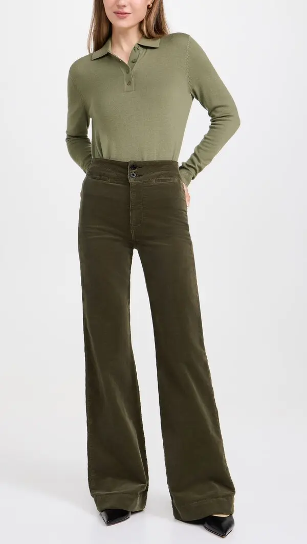 ASKK NY Brighton Wide Leg Corduroy Pants