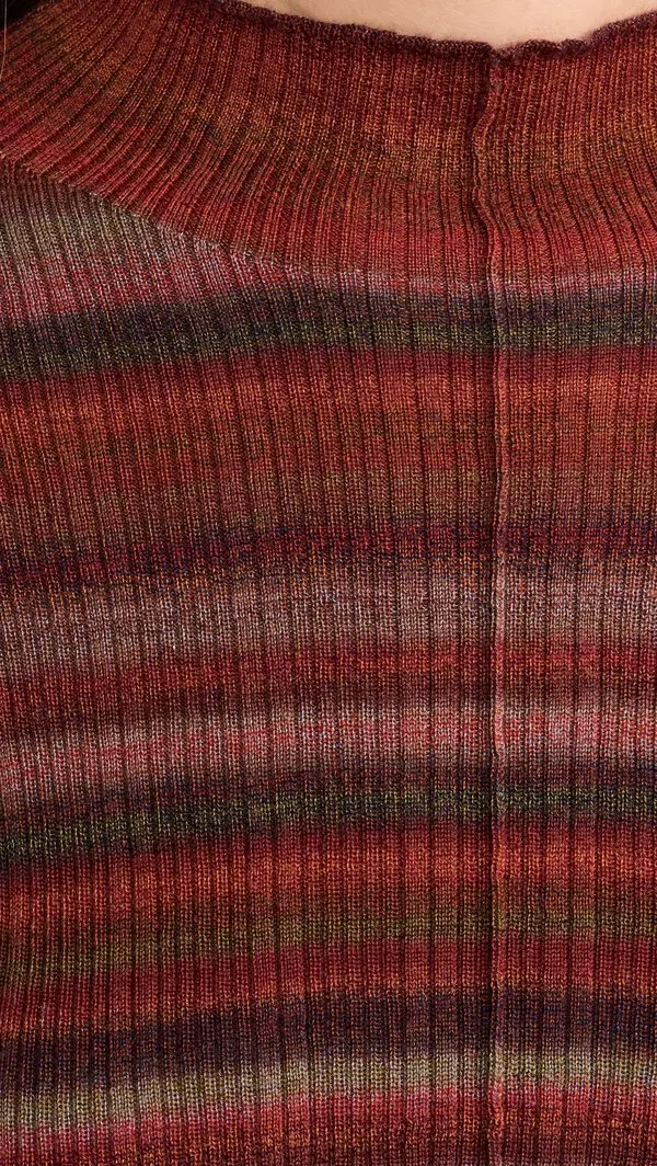RE/DONE Ribbed Mock Neck Pullover