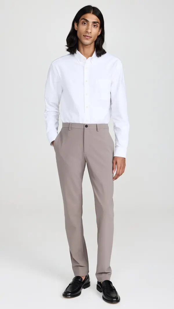 Theory Zaine Precision Ponte Pants - Sidewalk