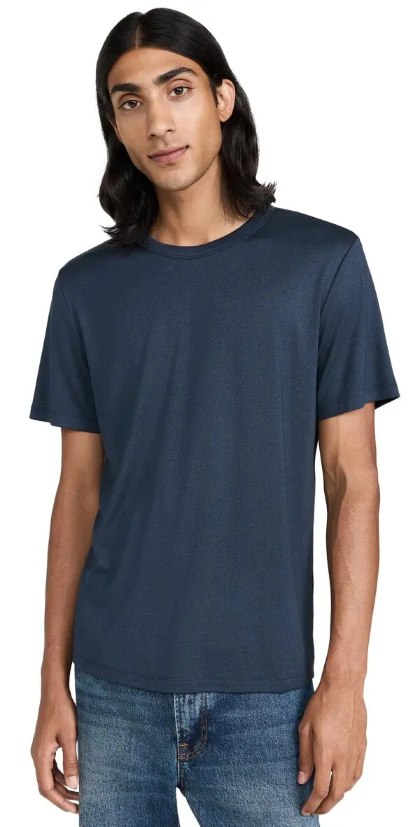 Theory Essential Tee In Anenome Milano - Eclipse Multi