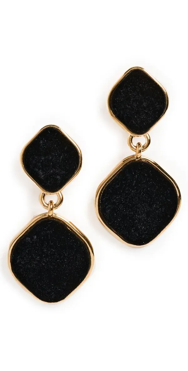 HEAVEN MAYHEM Alma Clip-on Earrings - Gold/black