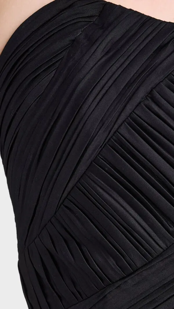 chinese dress ladies Rent Aje Spatial Asymmetric Strapless Gown