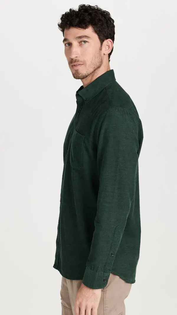 Taylor Stitch Corduroy Jack Shirt - Pine Heathered