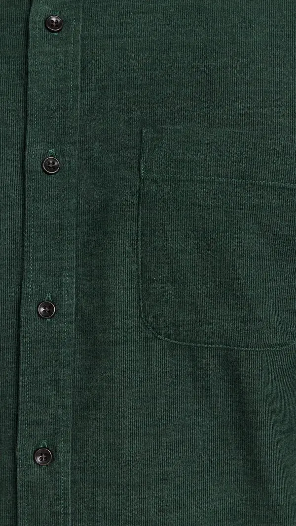 Taylor Stitch Corduroy Jack Shirt - Pine Heathered