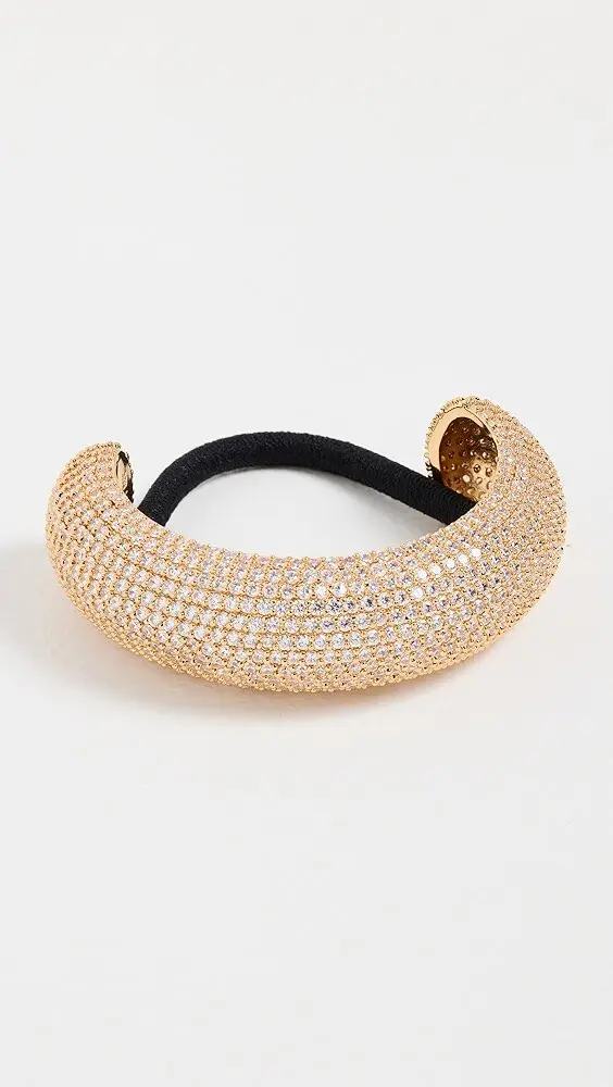 Lelet Ny Pave Crystal Arch Pony Cuff - Gold | Editorialist display picture 3