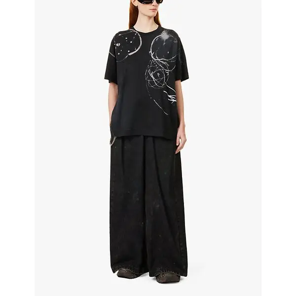 Marc Jacobs X Futura Big Graphic-Pattern Cotton-Jersey T-Shirt