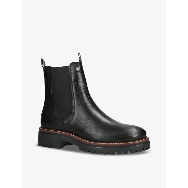 Barbour Evie Leather Ankle Boots - Black
