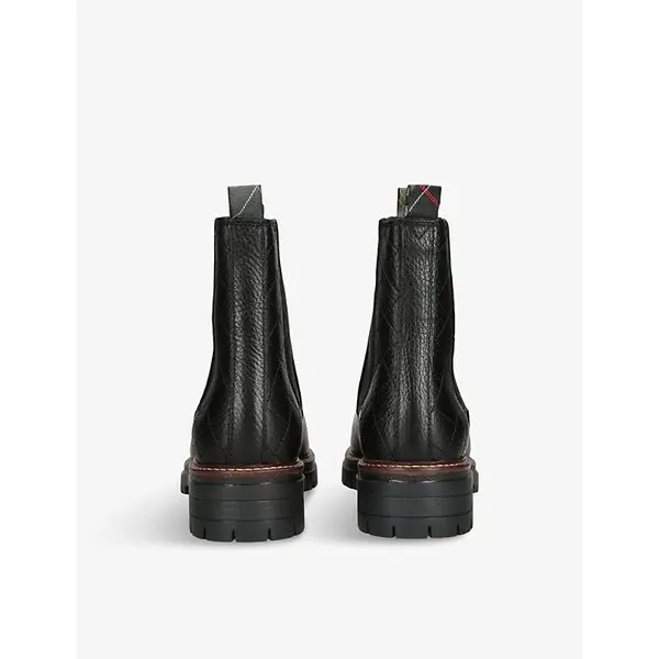 Barbour Evie Leather Ankle Boots - Black
