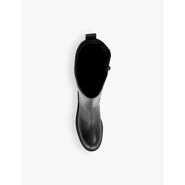 DUNE Tilings Flat Knee-high Leather Boots
