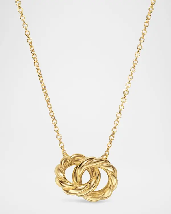 David Yurman Sculpted Cable Link Necklace - Gold