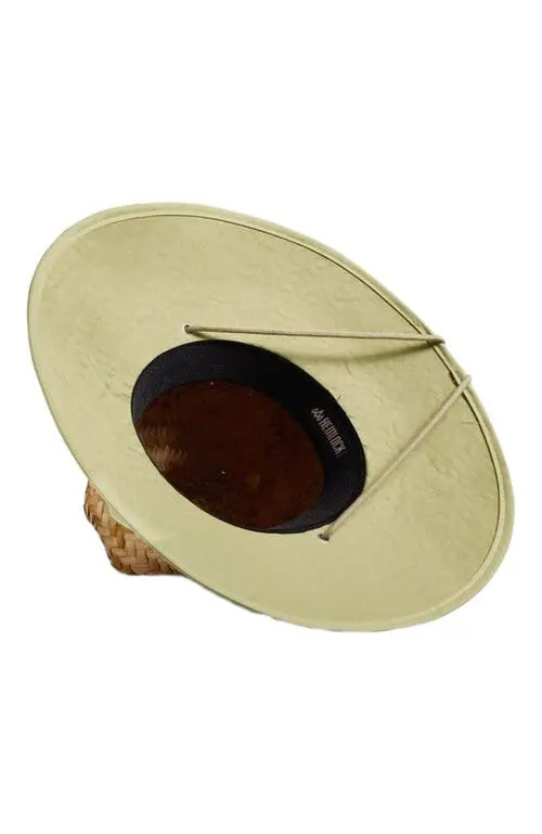 HEMLOCK HAT CO Upf 50+ Signature Straw Lifeguard Hat - Solid Green