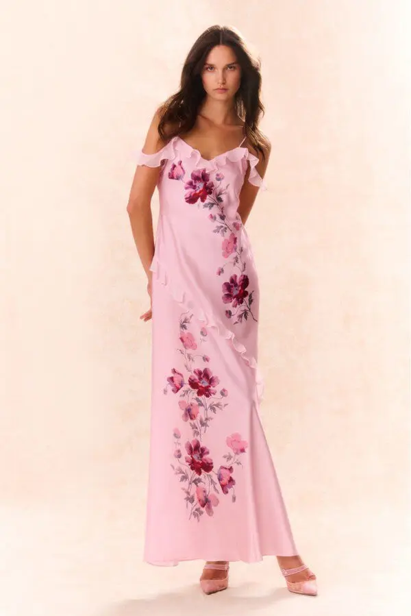 LoveShackFancy Parisa Silk Maxi Dress