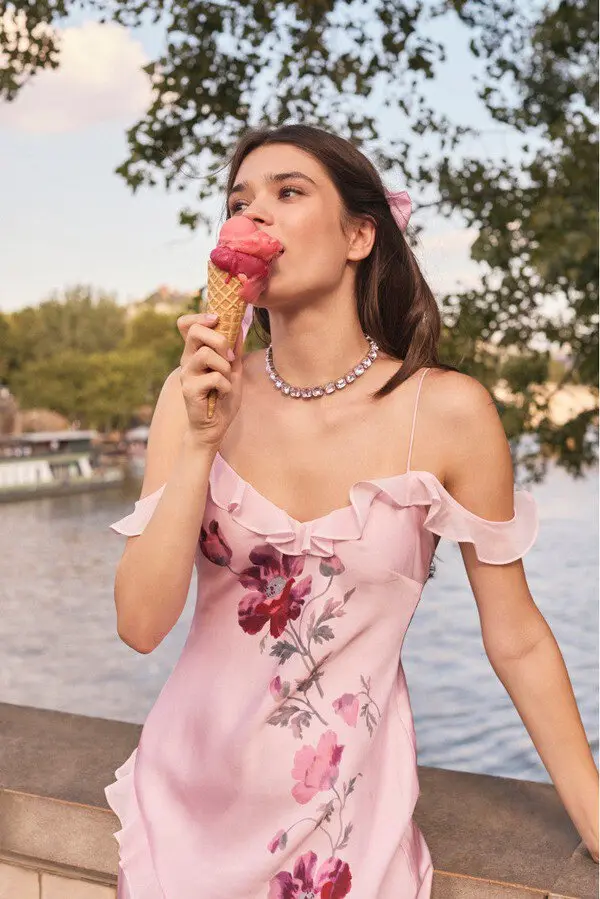 LoveShackFancy Parisa Silk Maxi Dress