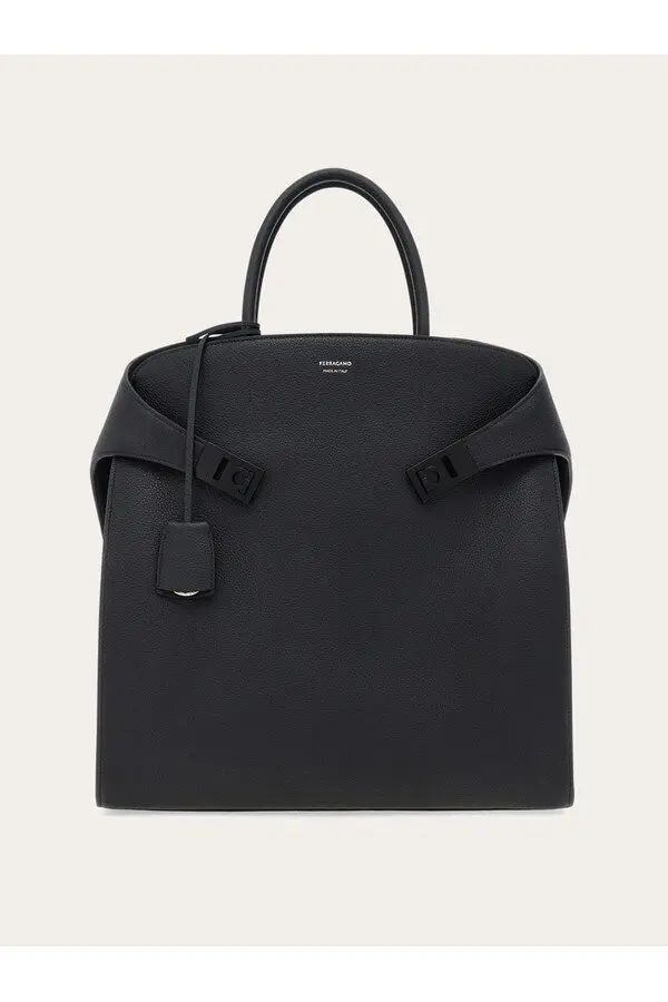 FERRAGAMO Hug Tote Bag - Black