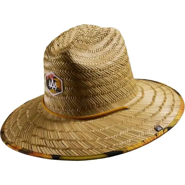 HEMLOCK HAT CO Woodstock Straw Lifeguard Hat - Sunflower