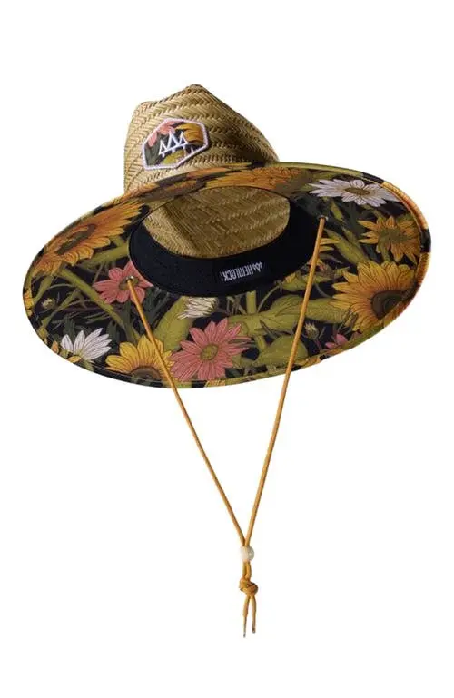 HEMLOCK HAT CO Woodstock Straw Lifeguard Hat - Sunflower