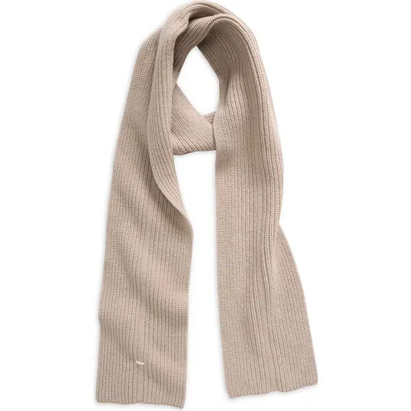 Rag & Bone Max Slim Wool Scarf - Off White