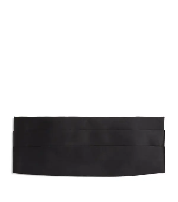 Giorgio Armani Silk Cummerbund - Black