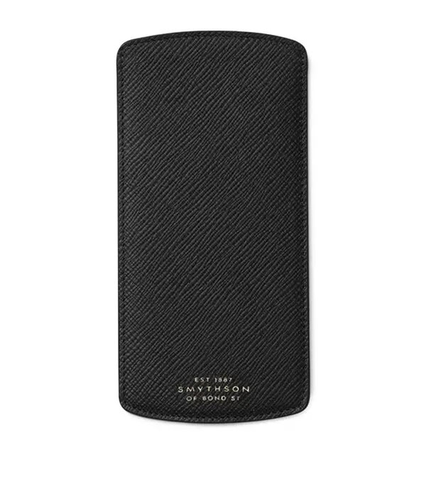 Smythson Panama Leather Glasses Case