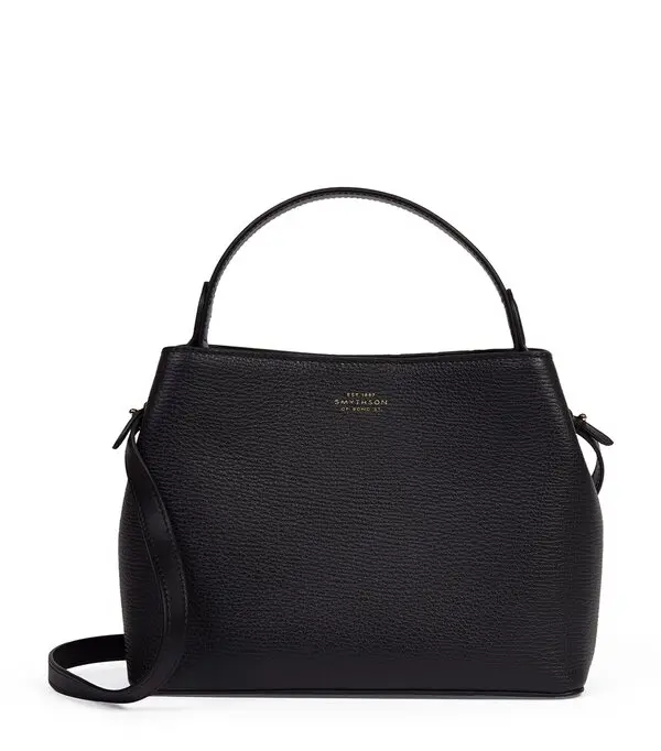Smythson Ludlow Leather Day Top-handle Bag - Black