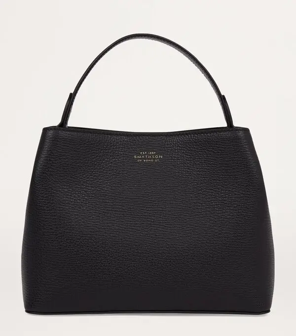 Smythson Ludlow Leather Day Top-handle Bag - Black