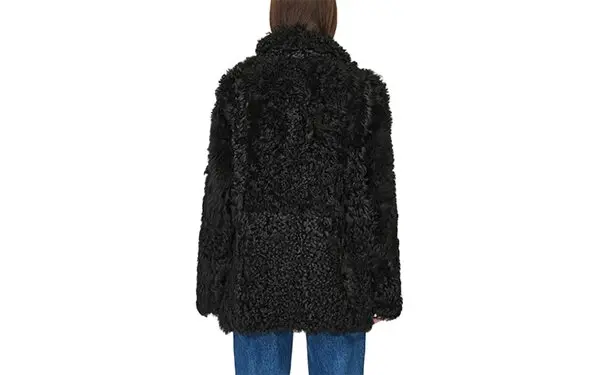 HISO Milky Way Reversible Shearling Coat - Jet