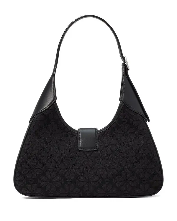 Kate Spade New York Spade Flower Jacquard Shoulder Bag Black