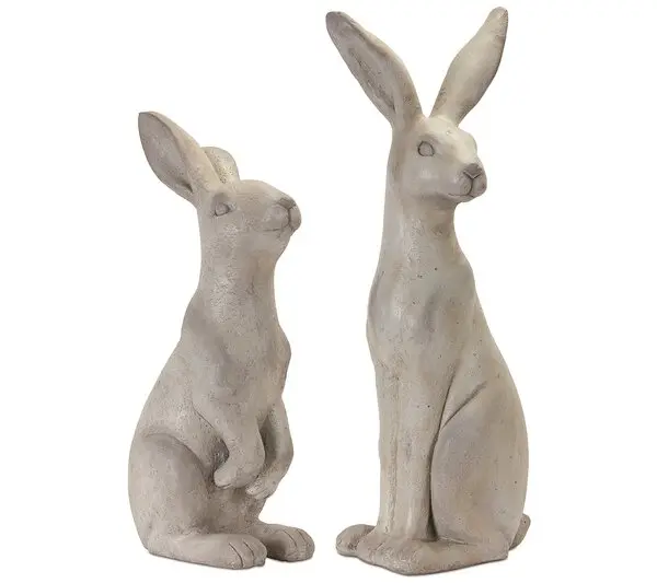 MELROSE Stone Rabbit Statue - One-color
