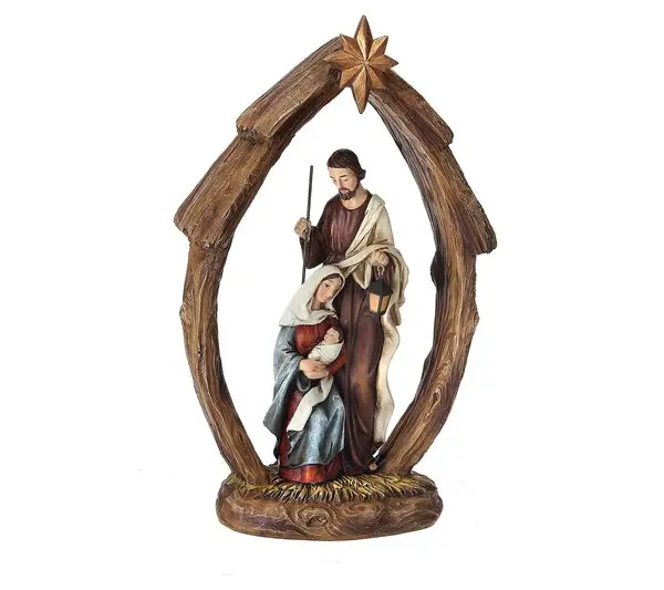 VALERIE PARR HILL 12' Holy Family In Arch With Star Valerie - One-color