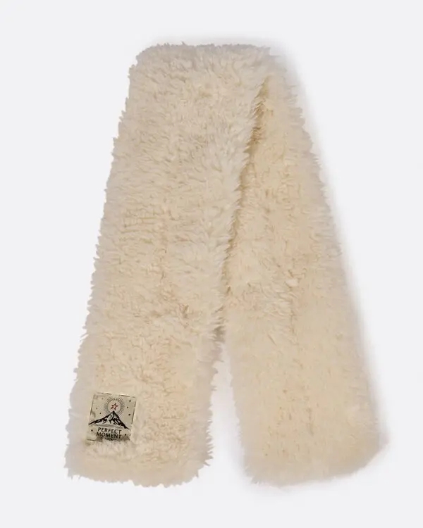 Perfect Moment Faux Shearling Scarf - White