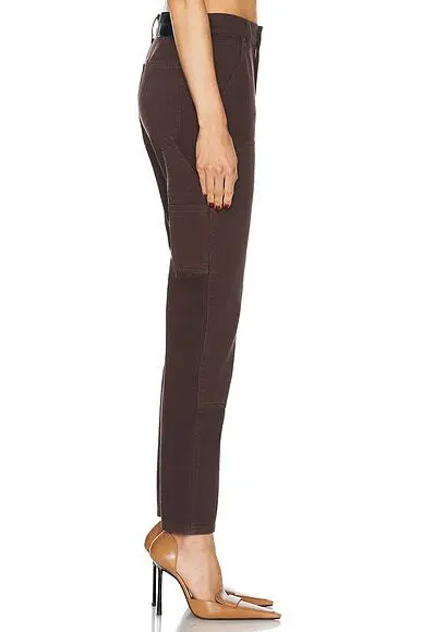 Renggli Slim Work Straight Leg Jeans - Chocolate
