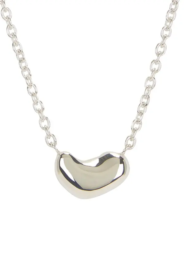 Agmes Small Sculpted Heart Pendant Necklace