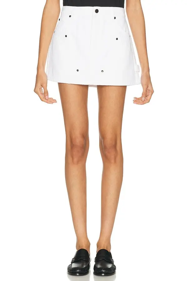 Renggli Cargo Mini Skirt - Chalk