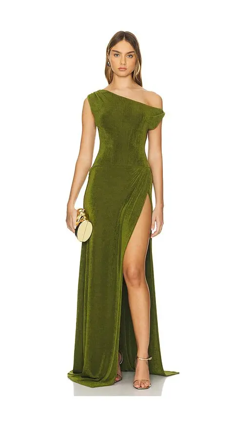 knee length dresses for ladies Long Beaded Faux-Wrap Prom Dress with Strappy Back Black / 4 main image 0