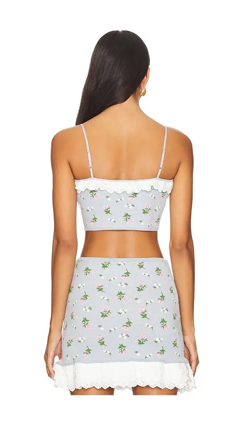 For Love & Lemons Amalia Knit Crop Top