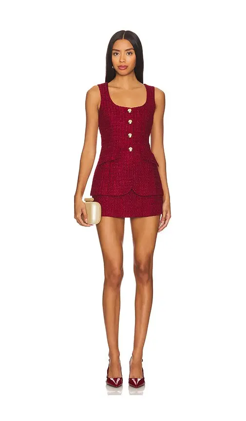 Amanda Uprichard Kya Romper - Wine