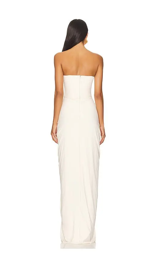 DEME BY GABRIELLA Pearl Gown - Off White