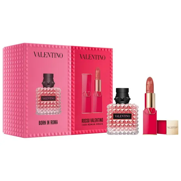 Valentino Garavani Mini Donna Born In Roma Perfume & Rosso Lipstick Set - One-color