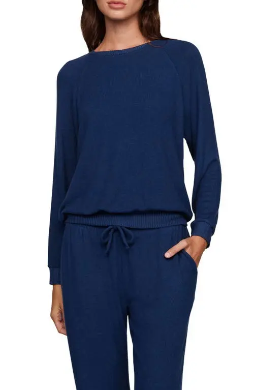 Eberjey Cozy Time Lounge Pullover - Navy