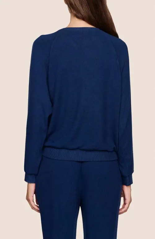 Eberjey Cozy Time Lounge Pullover - Navy